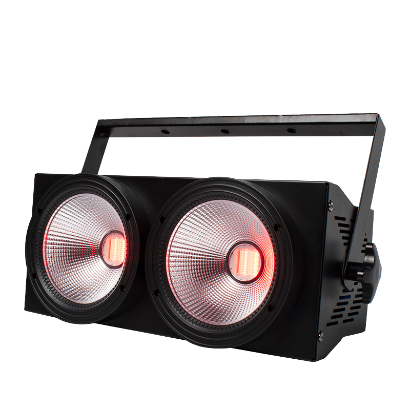 SHEHDS Fashional 2eyes 2x100W Led Blinder 200W COB Par RGBWA+UV 6IN1 D