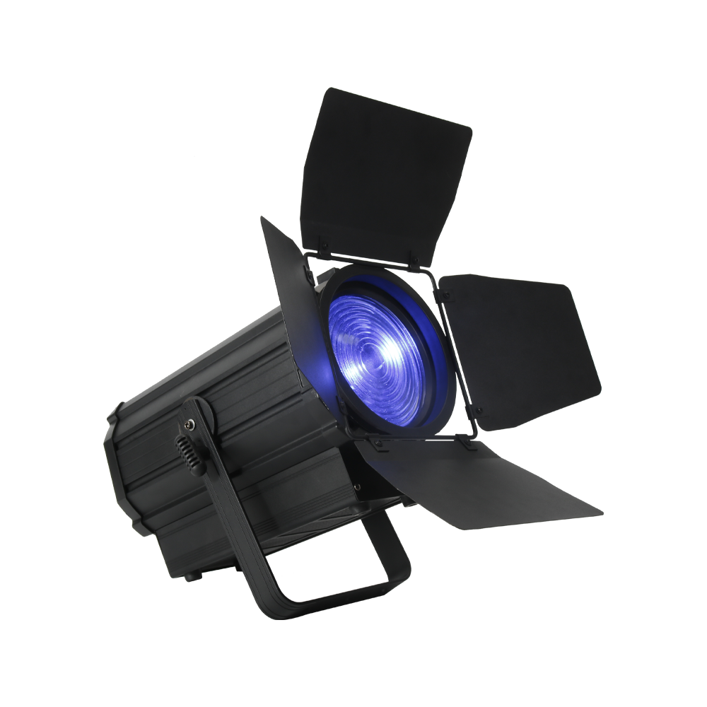 SHEHDS Spotlight 250W RGBW With Barndoor Pulse Strobe For DJ Club Wedd